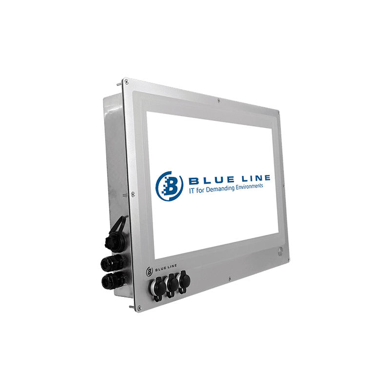 21.5” HMI Monitor for Cleanroom – in wall | Blue Line A/S