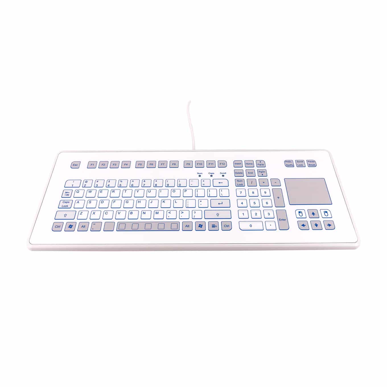 Hygienic Cleanroom Membrane Keyboard – IP65 Glove-Compatible Design